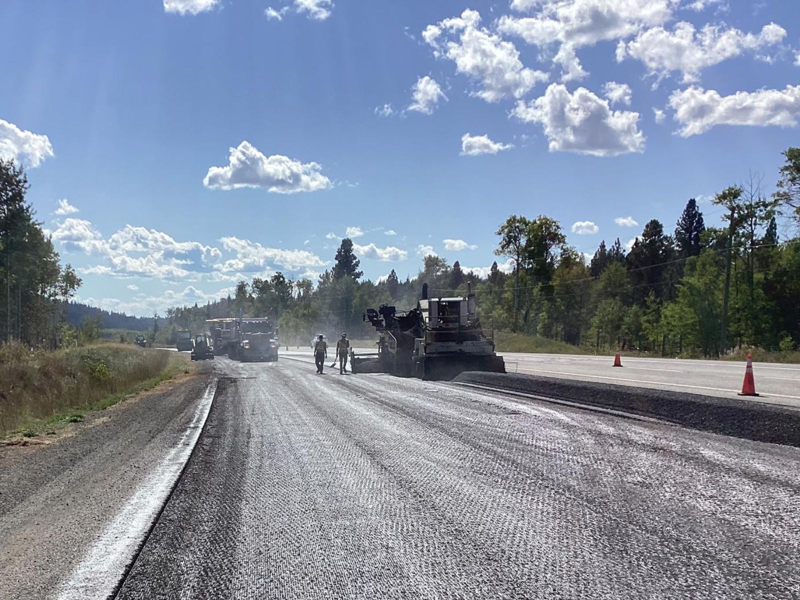 Driving Highway 5A now smoother thanks to Dawson Construction // Dawson ...